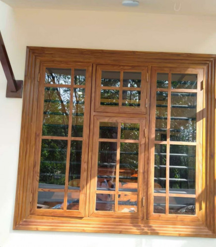 Wooden window frame in Mattnur, Kannur| Wooden window price in Kannur ...